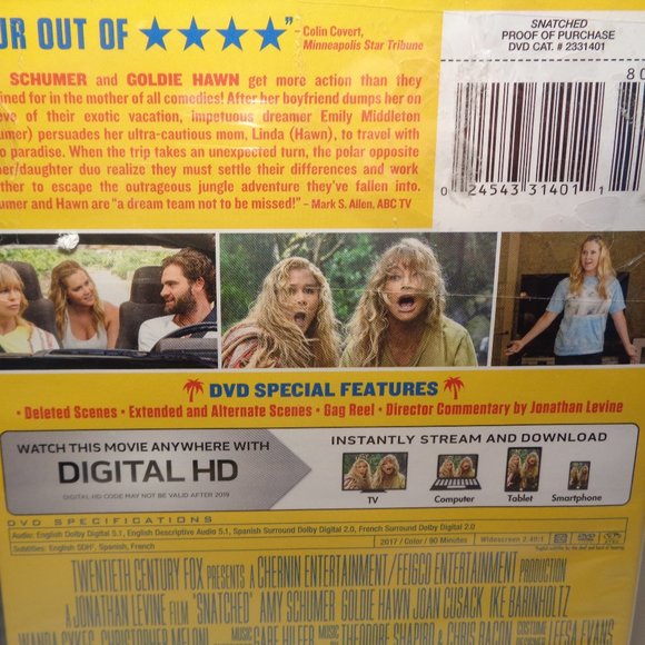 Media | Snatched New Dvd Digital Hd Amy Schumer Goldie Hawn | Poshmark